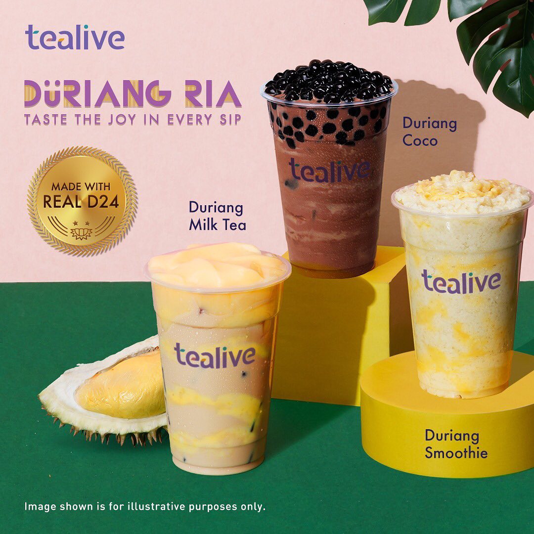 Tealive Has Durian Milk Tea Made With Real D24 Flesh & M’sians Are Here ...