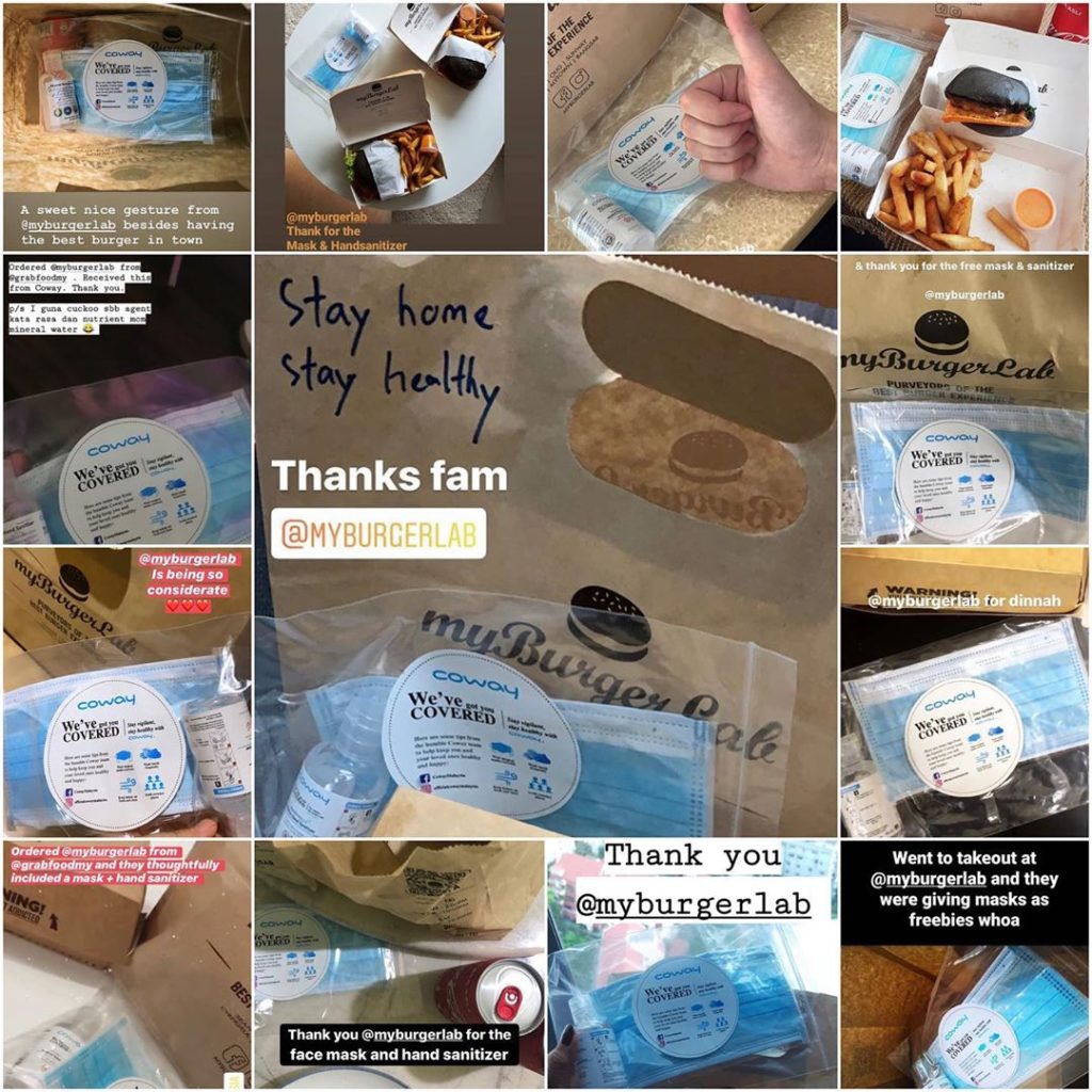 myBurgerLab Gives Out Sanitisers & Masks In Delivery Orders, Taking The ...