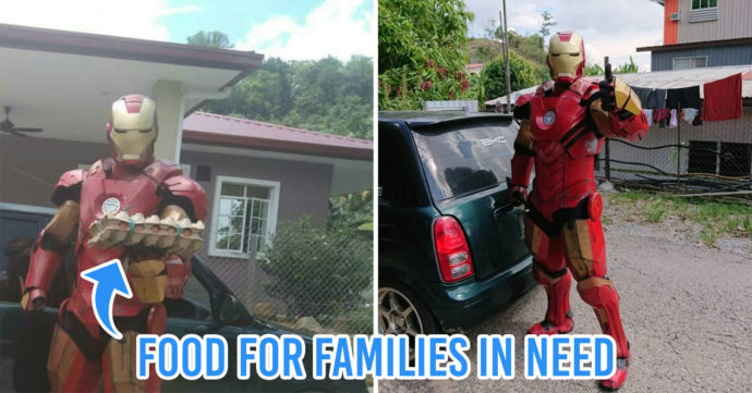 Iron Man Resurrects In Sabah Where He Hands Out Food Aid To The Needy ...