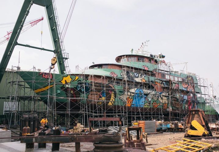 M’sian Artist Designs Taiwanese Cruise Ship Mural, Friends Help Finish ...