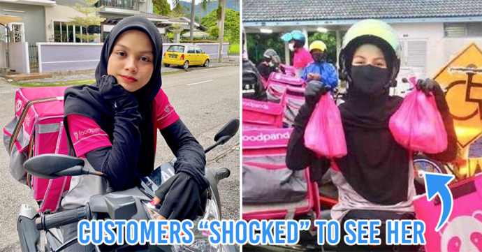 20-Year-Old Woman Works As A Delivery Rider During The MCO And Inspires ...