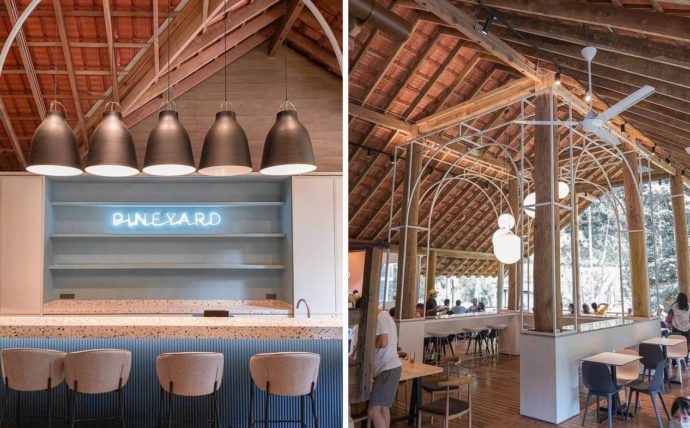 Pineyard: Rustic Cafe Set In A Forest With Scenic Lakeside Views While ...