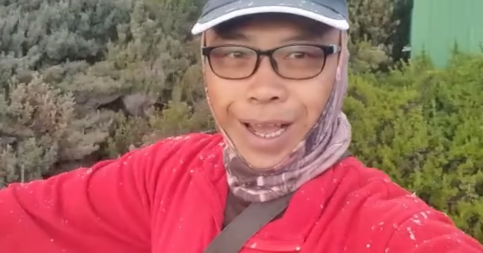 Climbers Witness Snowfall On Mount Kinabalu