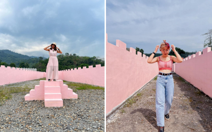 1Heart Maze Cafe: Sabah Cafe With A Heart-shaped Maze & Pink Walls