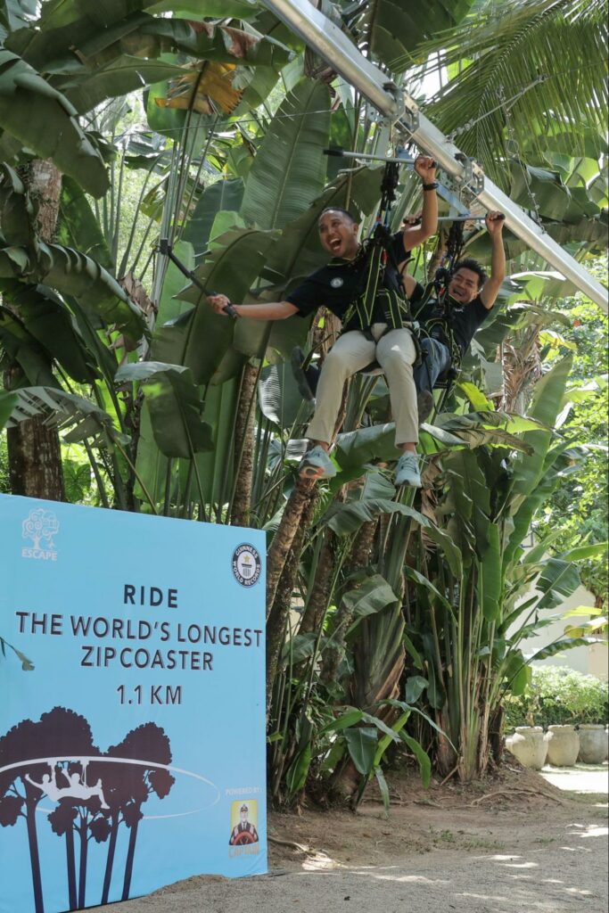 World’s Longest Zip Coaster Launches At Escape Theme Park Penang