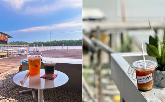 Route Five Cafe: Riverside Cafe With A Deck That Serves Waffles & Lattes