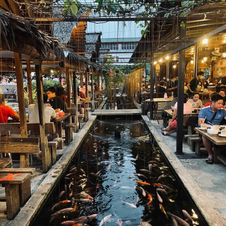 Khunthai Village Restaurant Has Hut-style Dining Seats & A Koi Pond