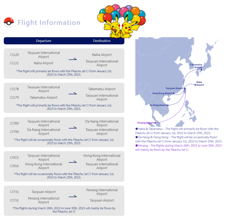 China Airlines Has A Pokémon-themed Airplane For Penang-Taiwan Flights