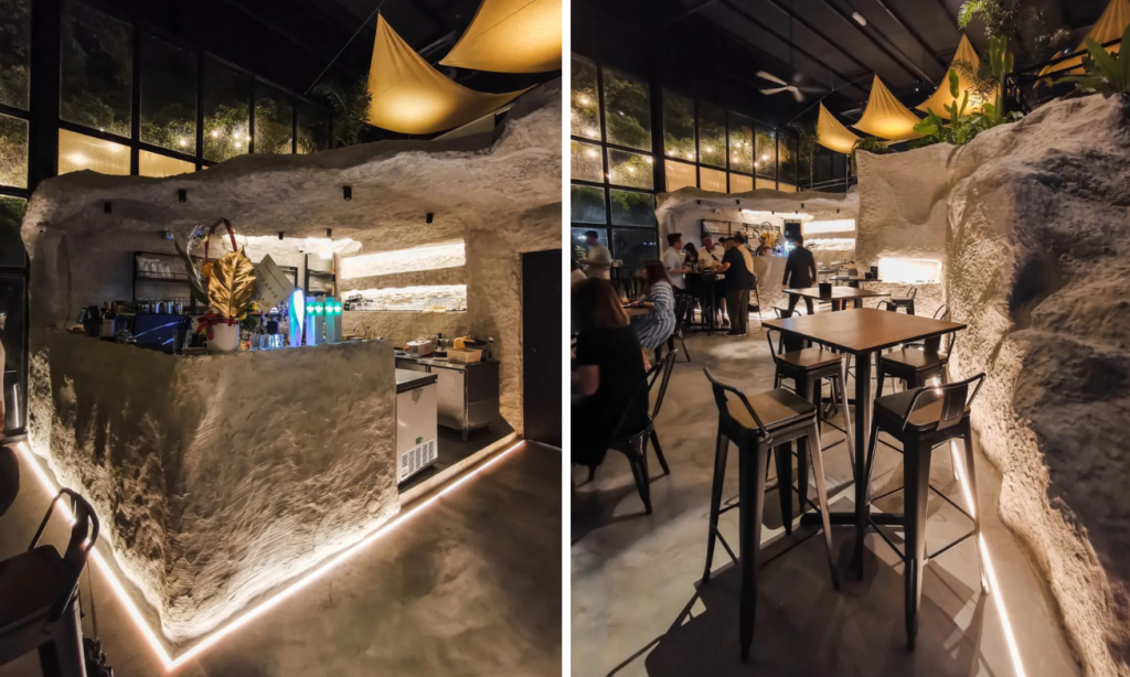 BlackCamp In PJ Has A Huge Moon "Chandelier" & Camping-Style Seats