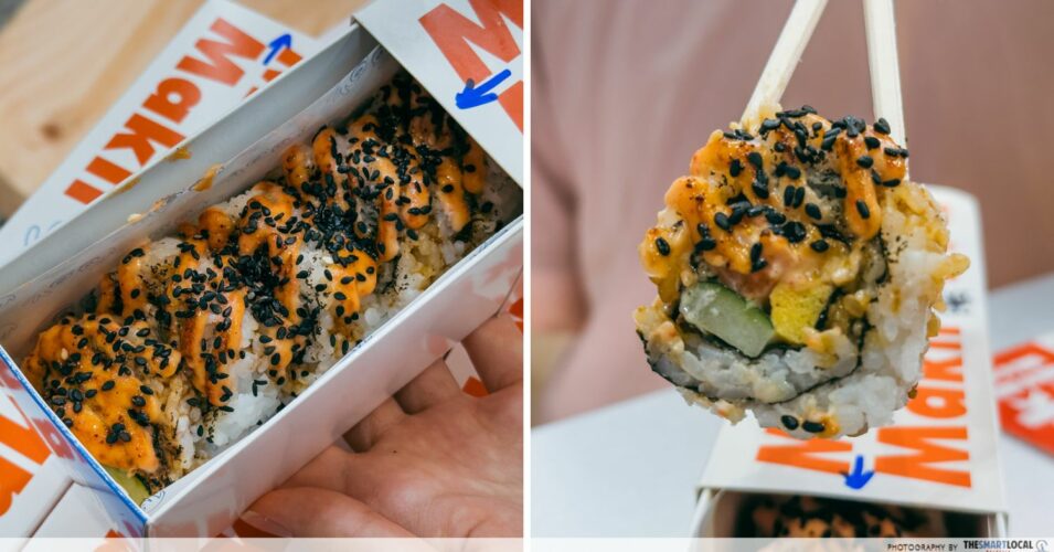 Makii Makii Is A Fast-Food Maki Store With Truffle Oil & Mushroom Rolls
