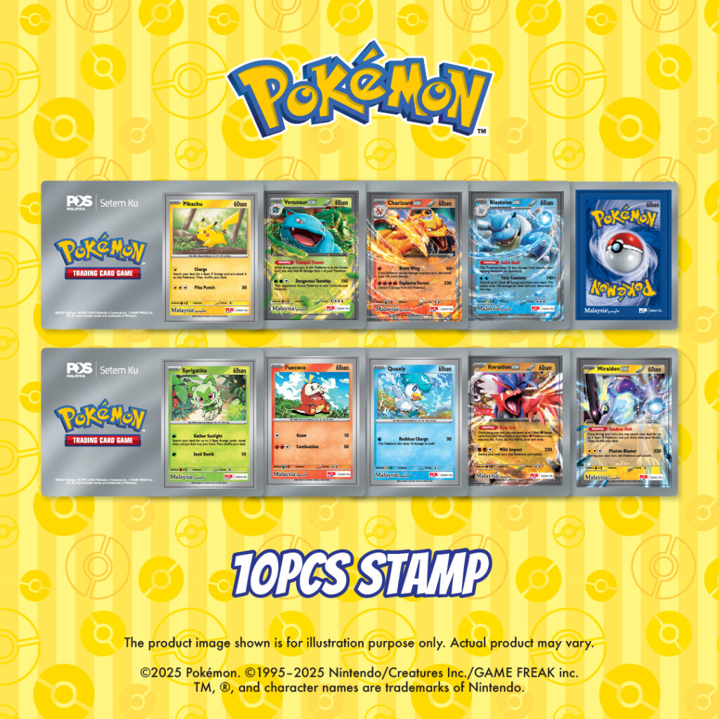Pos Malaysia Has A Pokémon Stamp Set That Looks Just Like Trading Cards