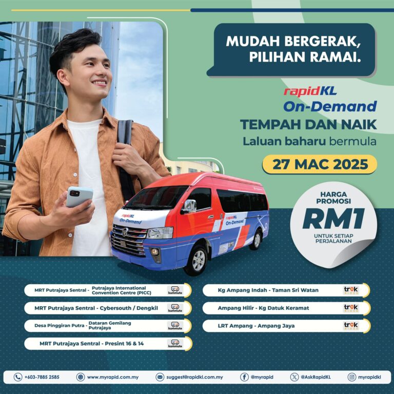 7 New Zones Covered By Rapid KL On-Demand In Klang Valley