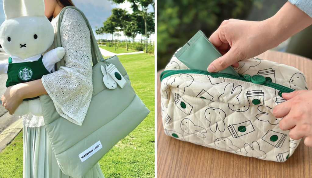Starbucks x Miffy Collection Has Miffy Puffer Tote Bags & Tumbler