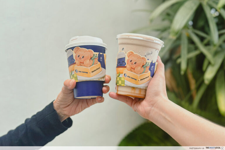 ZUS Coffee x Butterbear Collab Has Cute Stickers & Fluffy Merch