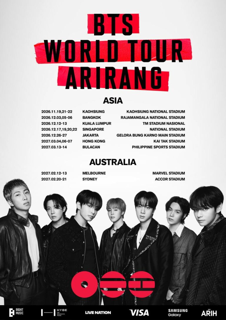 BTS To Hold Two Concerts In Malaysia This Dec For Arirang Tour